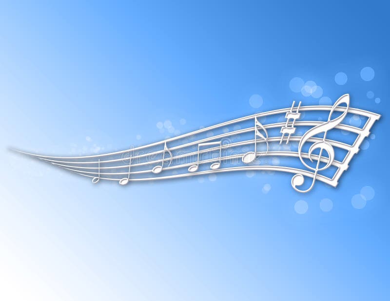 Abstract Music Notes! stock illustration. Illustration of class - 21138460