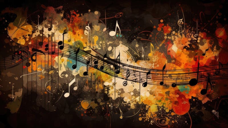 Abstract Music Notes for Creative Projects. Stock Illustration ...