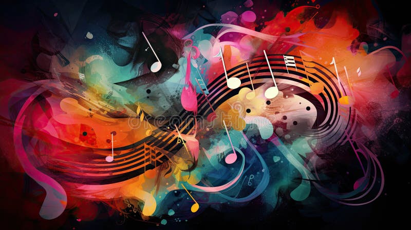 Abstract Music Notes for Creative Projects. Stock Illustration ...