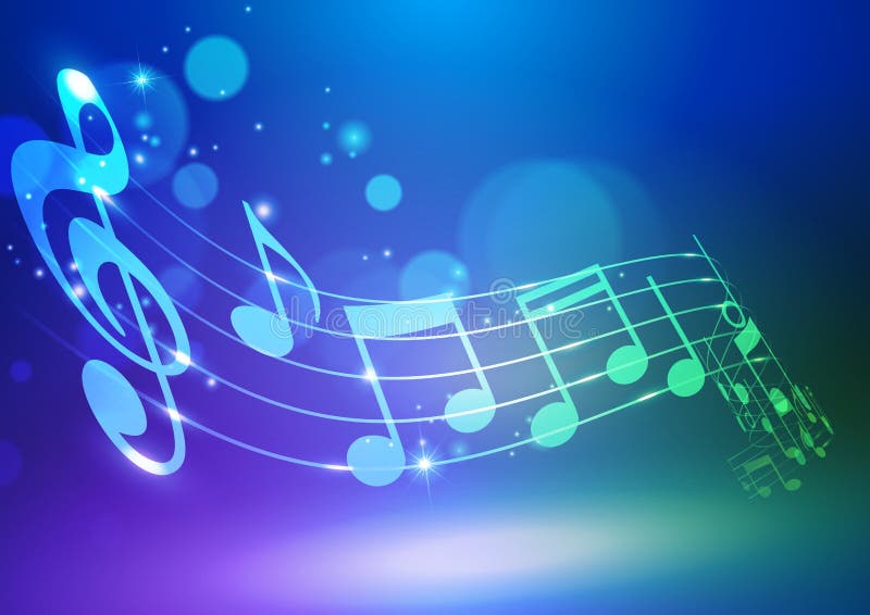 Abstract Blue Music Note Stock Illustrations – 5,104 Abstract Blue ...