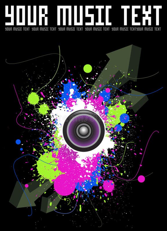 Abstract music poster stock vector. Illustration of musical - 6999534