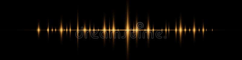 Abstract Music Pulse Background. Waveform of the Frequency and Spectrum ...