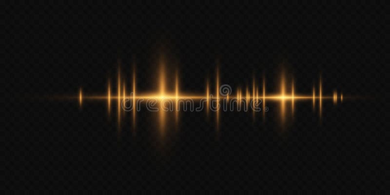Abstract Music Pulse Background. Waveform of the Frequency and Spectrum ...