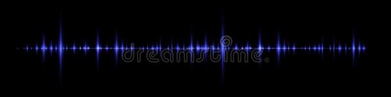 Abstract Music Pulse Background. Waveform of the Frequency and Spectrum ...