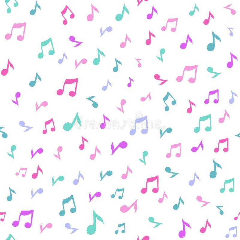 Abstract Music Seamless Pattern Background Vector Illustration for Your ...