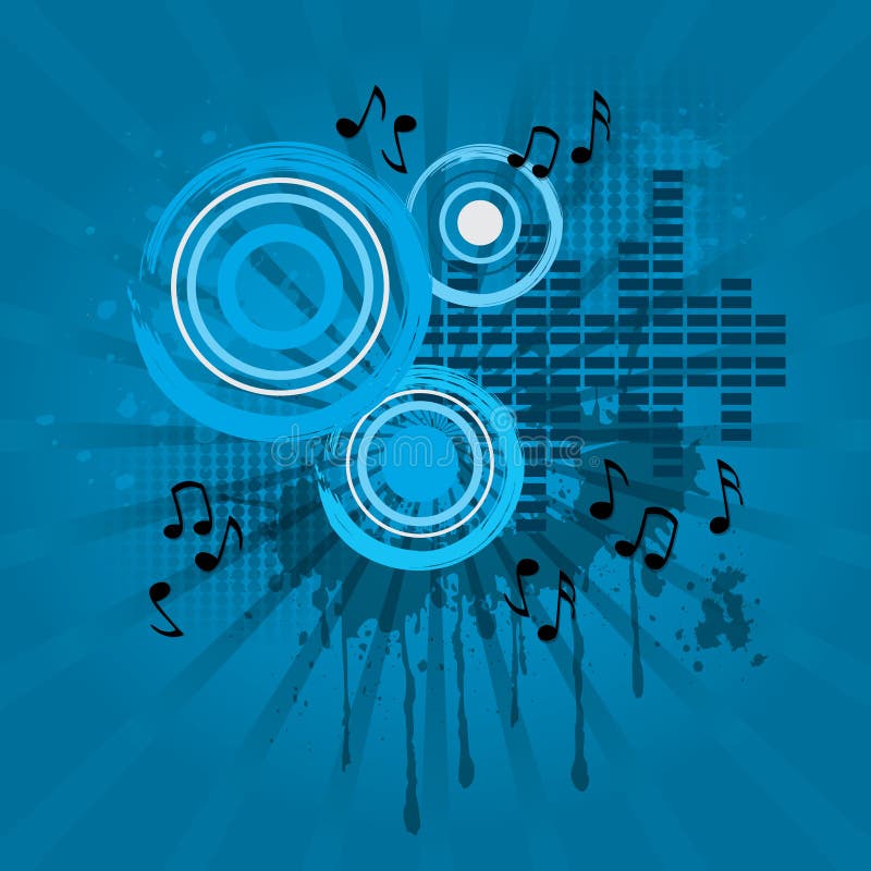 Abstract Music Music Theme Background Stock Illustration - Illustration ...