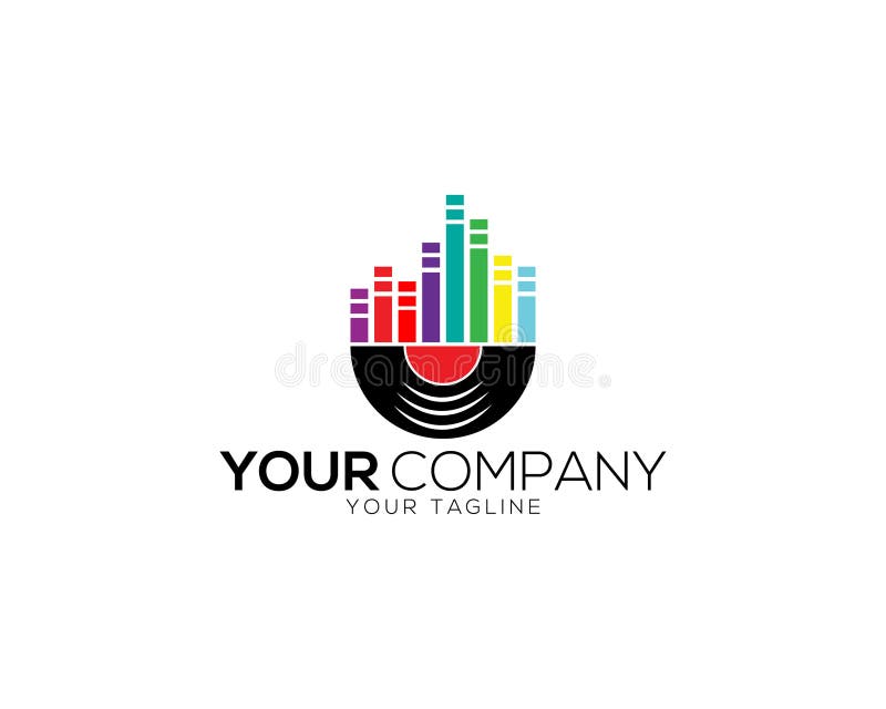 Music Studio Recording Sound Wave Logo Stock Vector - Illustration of ...