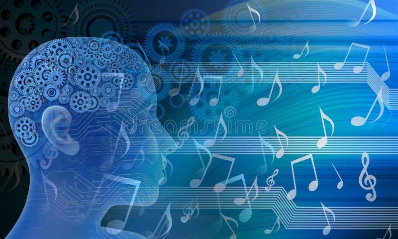 Abstract Music Technology Background Hi-tech Communication Concept ...