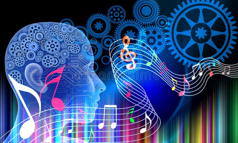 Abstract Music Technology Background Hi-tech Communication Concept ...