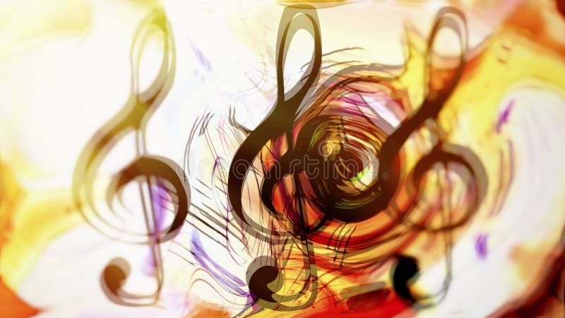 Abstract Music Theme Background with Music Note and Clef, Modern Design ...
