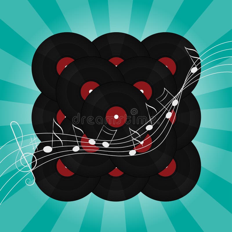 Abstract Music Vinyl Background Illustration Stock Vector ...