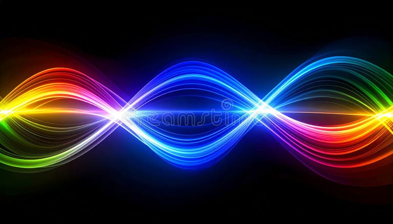Abstract Music Wave Background, Vibrant Soundwave Pattern Design for ...