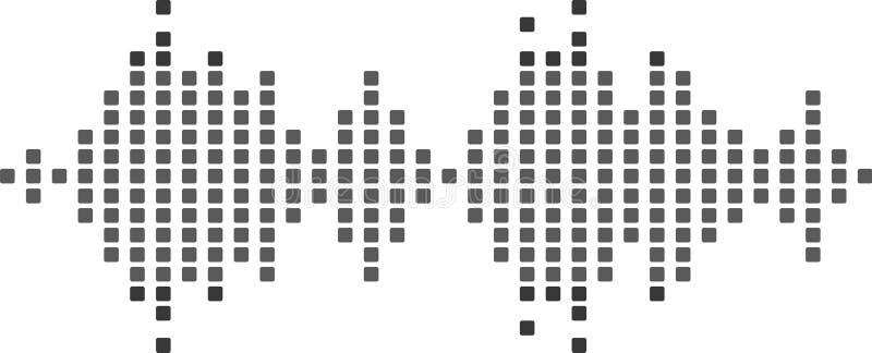 Abstract Music Wave Creating A Dynamic Tune Equalizer Vector Set Visualizing Radio Signal