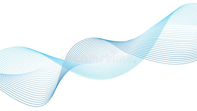 Abstract Music Wave Element for Design. Vector Illustration of Smooth ...