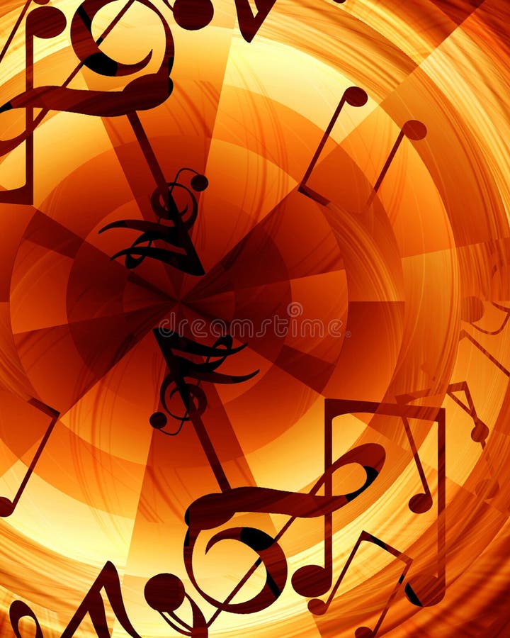 Abstract Musical Background Stock Illustration - Illustration of ...