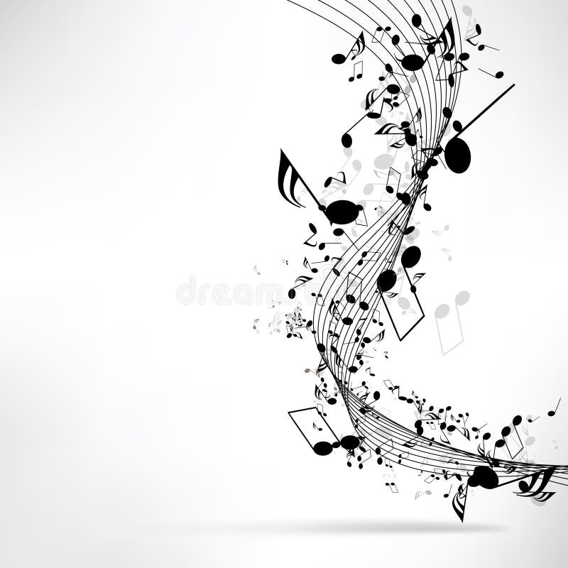 Musical Notes Design Background Stock Vector - Illustration of ...