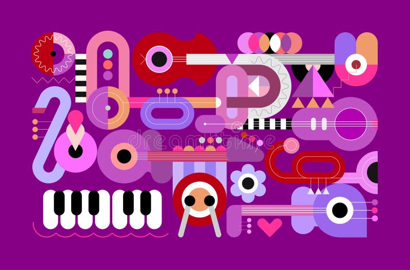 Abstract Musical Design stock vector. Illustration of design - 199734839