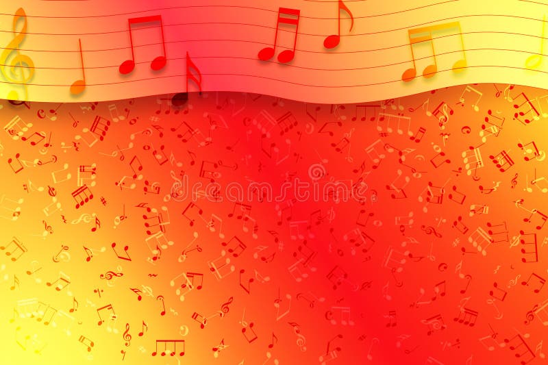 Abstract Musical Frame and Border Stock Photo - Image of tune ...