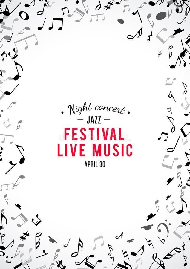 Music Border Black And White