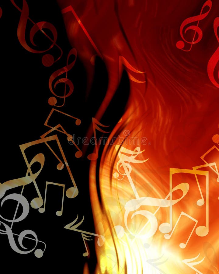 Fire Music Notes Stock Illustrations – 285 Fire Music Notes Stock ...
