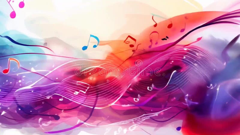 Vibrant Waves Flow Gracefully, Illuminated by Shimmering Particles ...