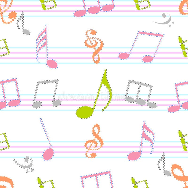 Music pattern design stock vector. Illustration of creative - 10162740