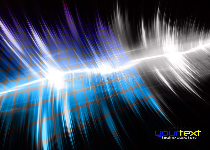 Abstract Musical Wave Form stock illustration. Illustration of digital ...