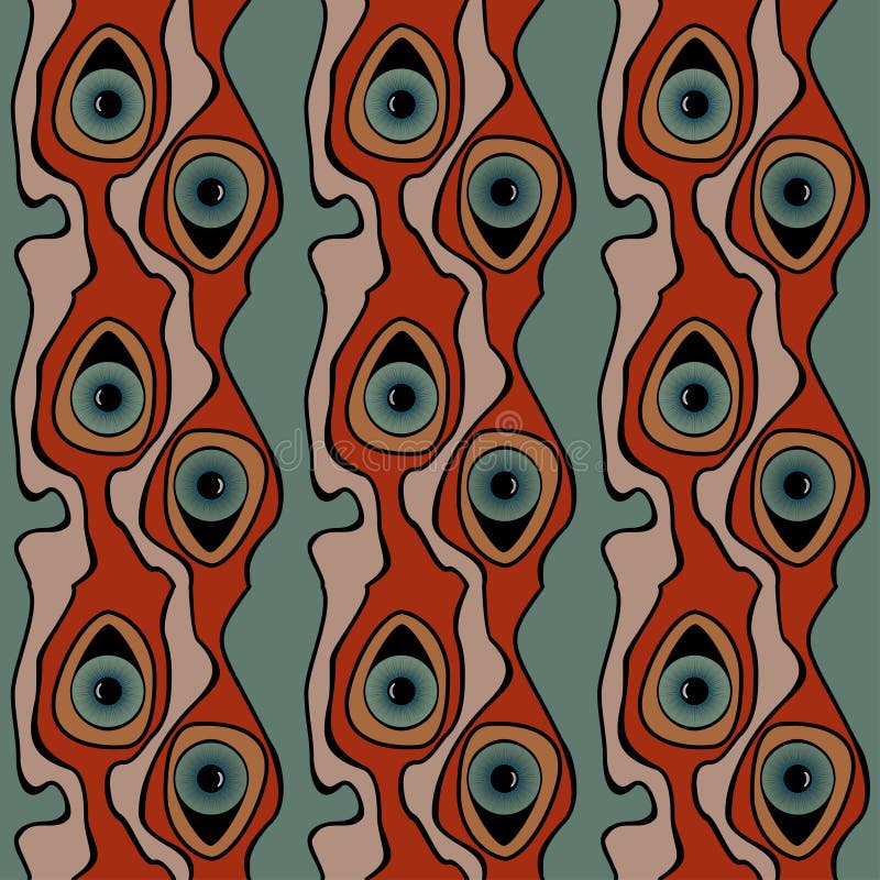 Abstract mysterious eyes stock vector. Illustration of abstraction ...