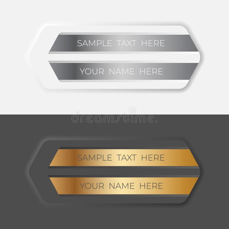 Abstract Name List with Sample Text. Name Tag, Name Card, List of Names ...