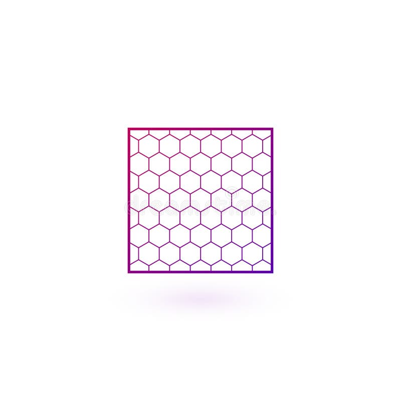 Abstract Nano Technology Hexagonal Net Structure. Logo Element. Stock ...