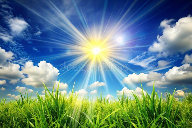 Under the Bright Sun Abstract Natural Backgrounds Stock Illustration ...