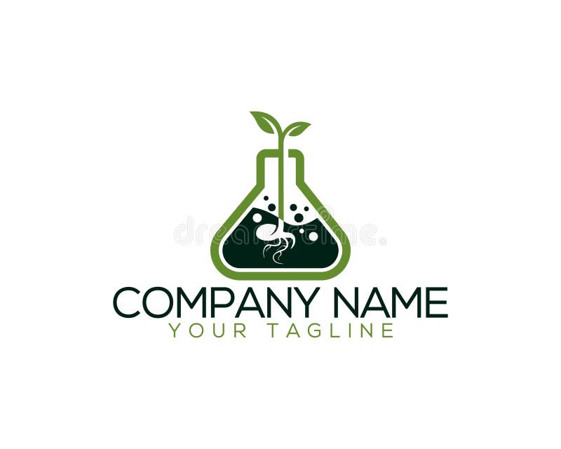 Experiment Logo Template, Abstract Lab Symbol, Erlenmeyer Flask Icon ...