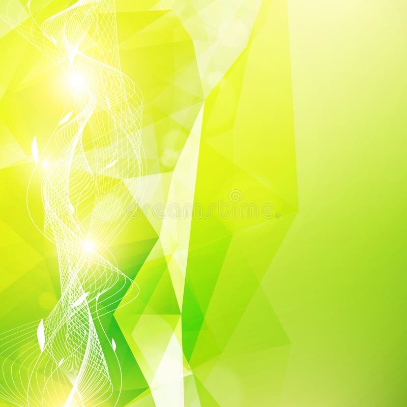 Abstract Natural Green Background Stock Vector - Illustration of nature ...