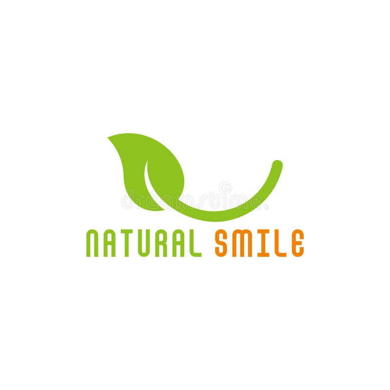 Abstract Natural Leaf Smile Symbol Logo Vector Stock Vector ...