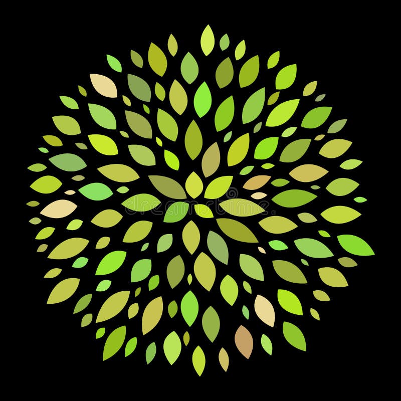 Abstract Natural Leaves Background Vector Illustration Stock ...