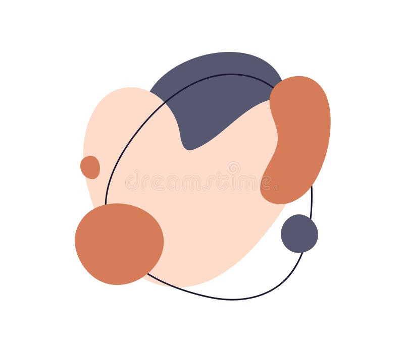 Abstract Natural Shapes, Smooth Elements, Framed Background Design ...