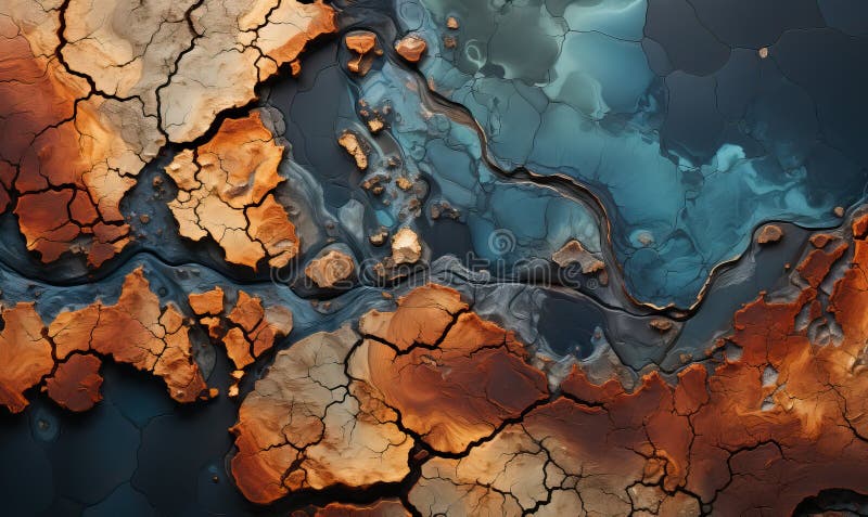 Abstract Natural Texture, Earth Texture, Top View. Stock Illustration ...