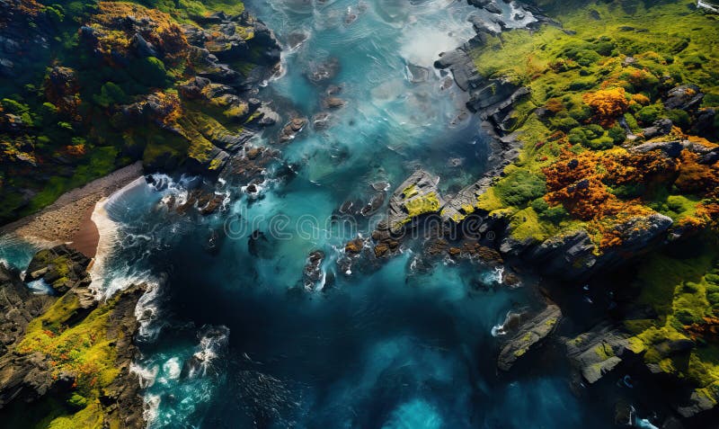 Abstract Natural Texture, Earth Texture, Top View. Stock Illustration ...