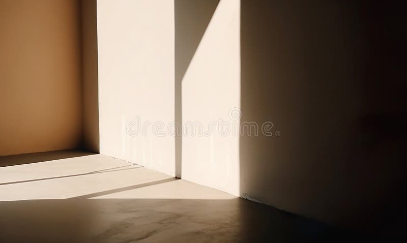Abstract of Natural Window Shadow Overlay in Modern Room Interior ...