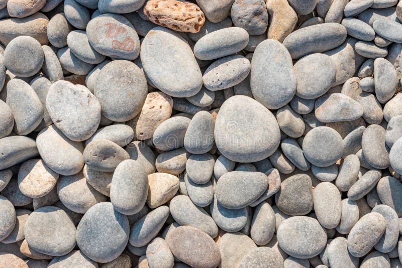 Abstract Nature Background with Round Gray Pebbles Stock Photo - Image ...
