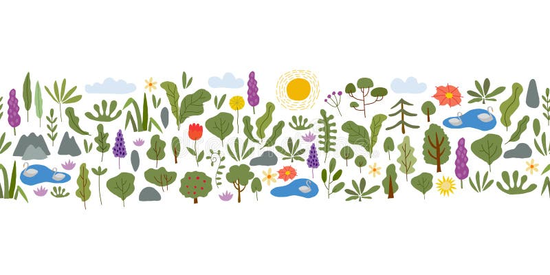 Abstract Nature Circle Frame for Your Design Stock Vector ...