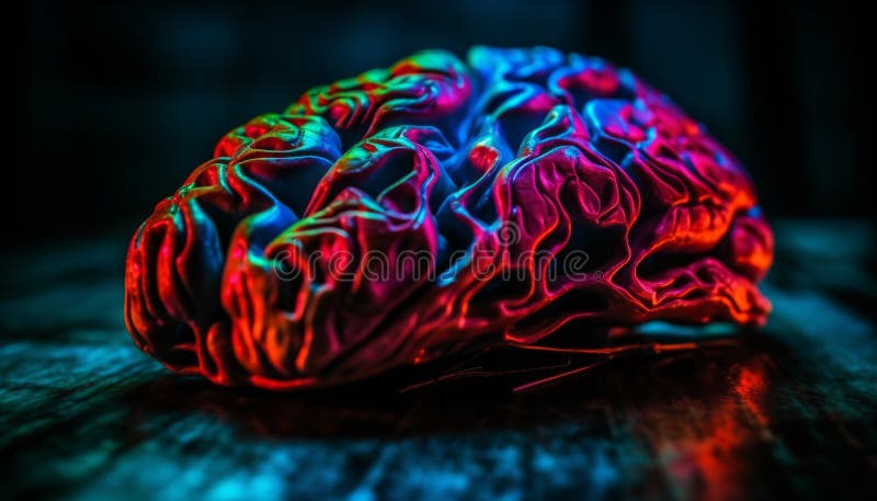 Abstract Nature Design the Brain Nervous System Generated by AI Stock ...