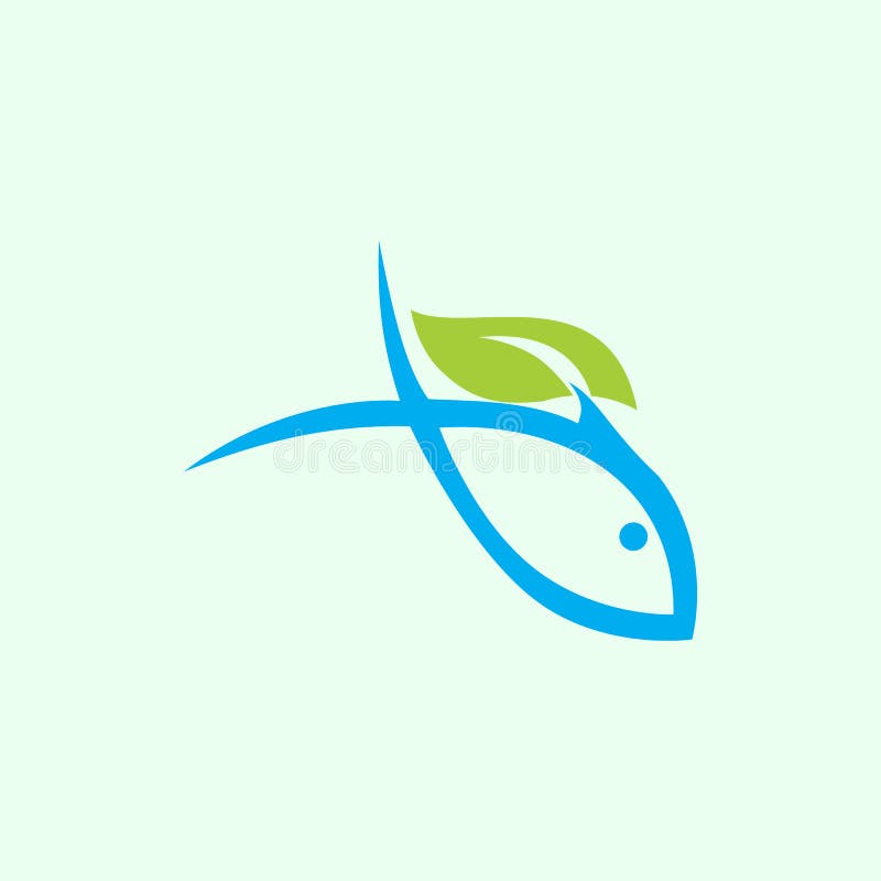 Abstract Nature Fish Logo Icon Stock Vector - Illustration of line ...