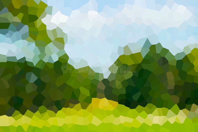 Nature Gradient Backdrop with Bright Sunlight. Abstract Green Blurred ...