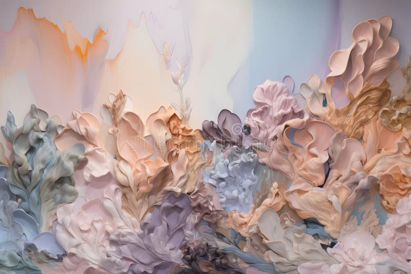 Abstract Nature-Inspired Background with Fluid and Organic Shapes ...