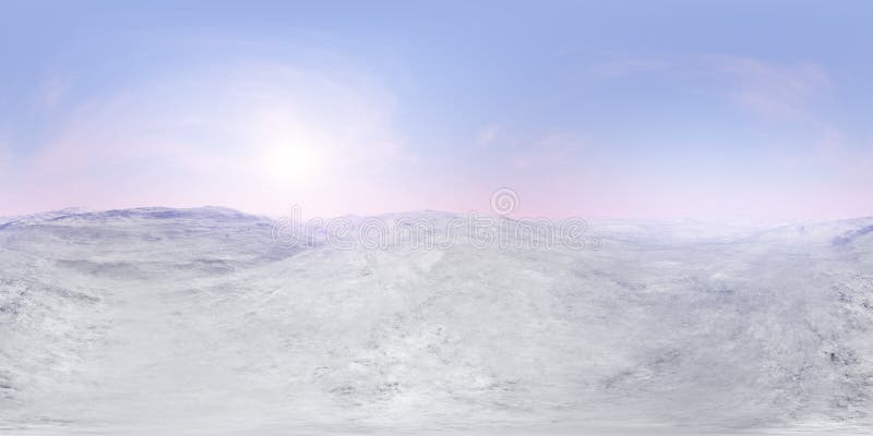 Abstract Nature 360 Panorama Hdri Skybox Stock Image - Image of winter ...