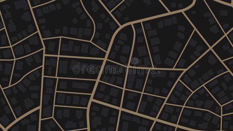 Abstract Navigation Plan of the Urban Area Depicted and Highlighted ...
