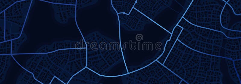 Abstract Navigation Plan of the Urban Area Depicted and Highlighted ...