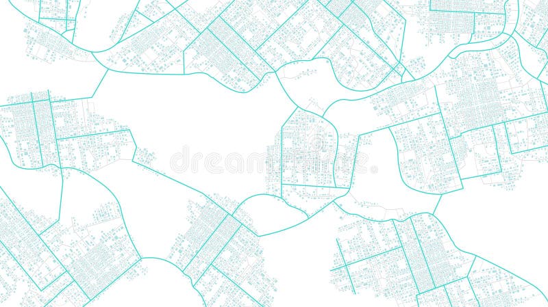 Abstract Navigation Plan of Urban Area. Generic City Map with Signs of ...