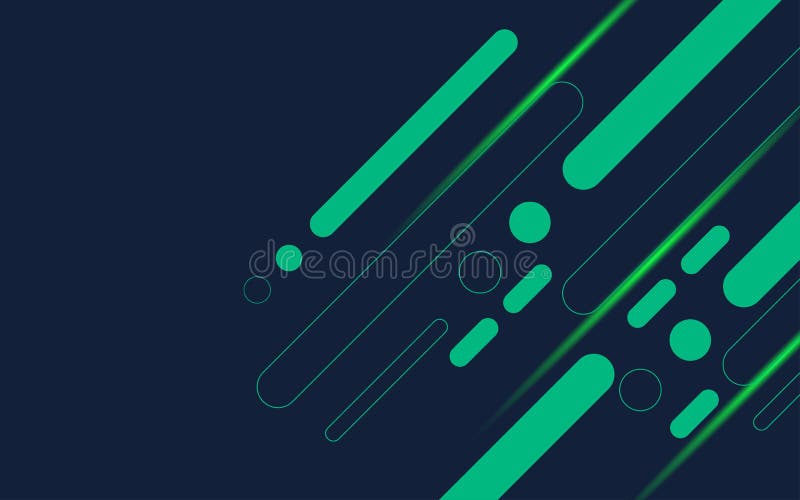 Abstract Navy Blue with Geometric Shape Green Background Banner. Stock ...
